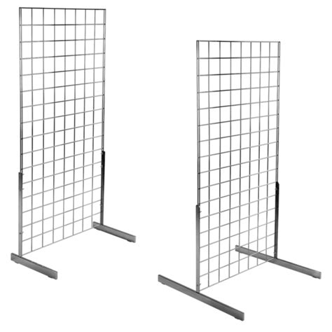 Freestanding Gridwall Display Kit Chrome Gridwall Stands