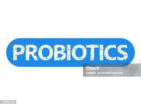 Probiotics 박테리아 벡터 로고입니다 프리 바이오 틱 유산 균 벡터 아이콘 디자인 우유 제품에 대 한 로고 또는 벡터 기호 개념 유산 균 Probiotic 박테리아를