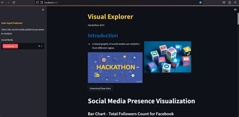 visual explorer using streamlit devpost