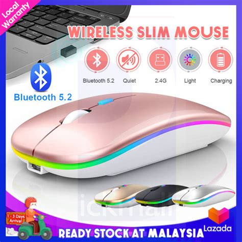 Wireless Mouse Bluetooth Ghz Receiver Optical Adjustable Wireless Mice Silent Mouse