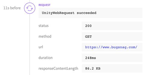 Bugsnag Docs › Platforms › Unity › Customizing Breadcrumbs