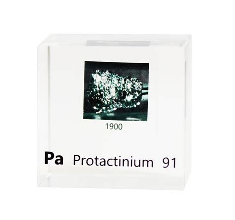 Protactinium 50mm Lucite Cube — Luciteria Protactinium 50mm Lucite Cube — Luciteria