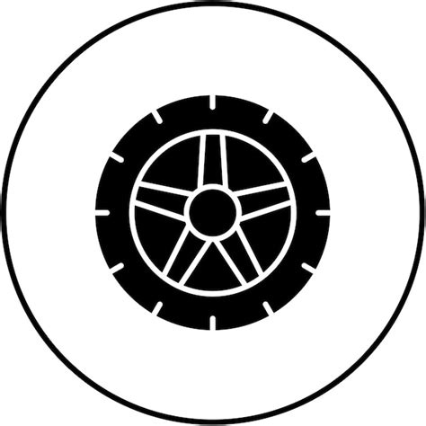 타이어 아이콘 프리미엄 벡터