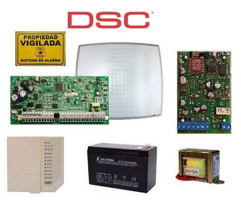 Kit Alarma Dsc 1616 Con Teclado Led Bateria Comunicador Dx Wifi Infinity Seguridad