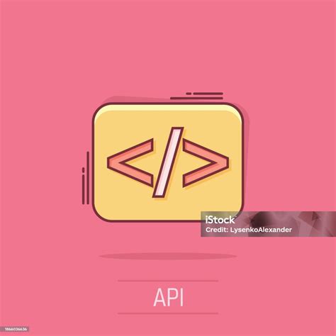 Vector Cartoon Open Source Icon In Comic Style Api Programming Concept Illustration Pictogram