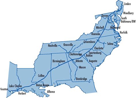 Natural Gas Pipeline System Map
