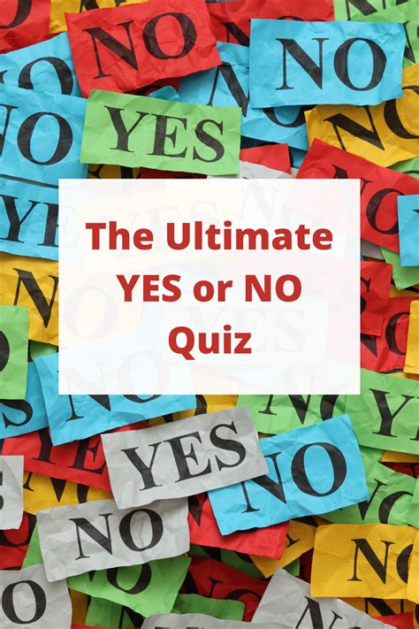 the ultimate yes or no quiz quiz questions and answers trivia quiz