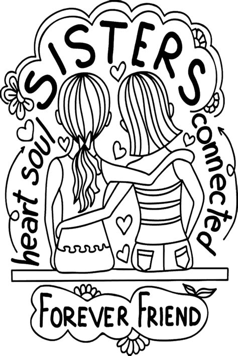 40 Sisters Day Coloring Pages Free Printable Pdf And Online Coloring