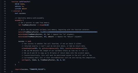 Solidity Free Memory Point Manipulation In Solmate Library Ethereum