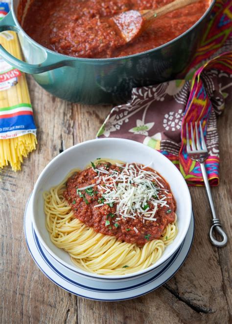 Thick Homemade Spaghetti Sauce A Big Batch Recipe