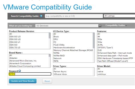 How To Check Esxi Nic Driver And Firmware Version Esxi Nic Driver And Firmware Compatibility