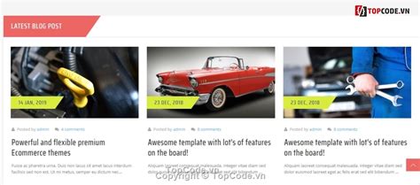 Source Code Template Website Giới Thiệu Và Bán Xe Hơi Html 5 Bootstrap 4 Css 3