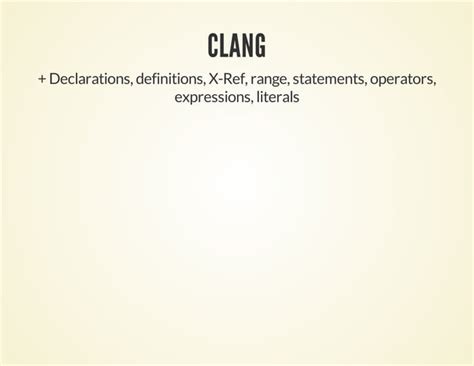 Crange Clang Based Tool To Index And Cross Reference Cc Source Code Pdf