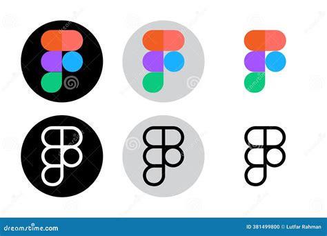 Figma Black Square And Circle Logo Vector Figma App Icon 381499800
