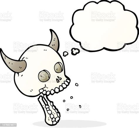 말풍선이 있는 섬뜩한 해골 만화 캐릭터 거친에 대한 스톡 벡터 아트 및 기타 이미지 거친 귀여운 그라데이션 Istock