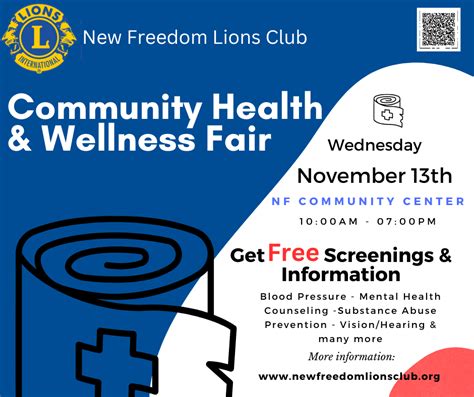 Community Health And Wellness Fair New Freedom Borough