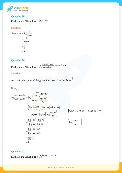Ncert Solutions For Class 11 Maths Chapter 13 Exercise 13 1 Free Pdf