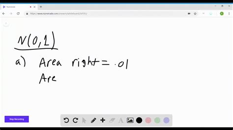 Solvedgiven That Z Is A Standard Normal Random Variable Find Z For