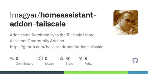 Github Lmagyarhomeassistant Addon Tailscale Adds Some Functionality To The Tailscale Home