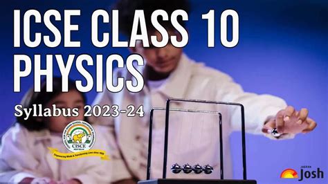 ICSE Class Physics Syllabus Unit Wise Class Th Physics Syllabus Download PDF
