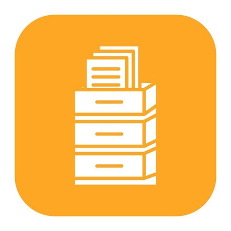 Premium Vector Files In Drawer Vector Illustration