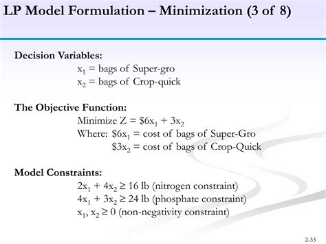 Linear Programming Model Formulation Graphical Method Pptx