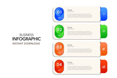 Business Infographic Vector Template Graphic By Tanatvee Artworks
