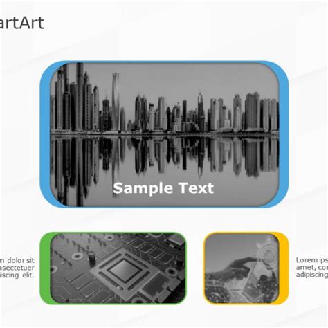 Smartart Picture Picture Vertical 3 Steps Slideuplift