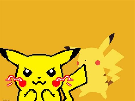 8 Bit Pikachu Sticker Etsy