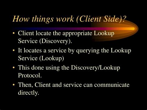Ppt Dynamic Distributed Systems Using Jini Powerpoint Presentation