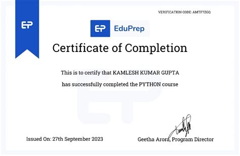 Kamlesh Kumar Gupta On Linkedin Eduprep Python Annauniversity Ltd