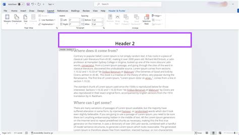 نحوه قرار دادن header و footer های مختلف در صفحات مختلف در word اپ خونه