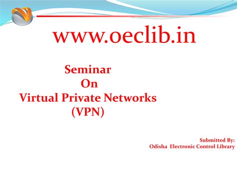 Virtual Private Networks VPN Ppt PPTX