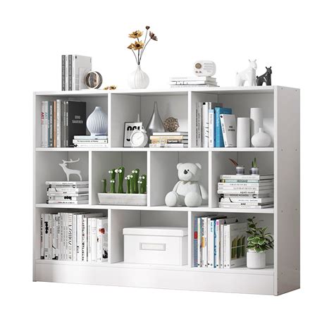 书架置物架简易矮书柜简约家用玩具收纳柜子经济型落地格子小书柜 虎窝淘