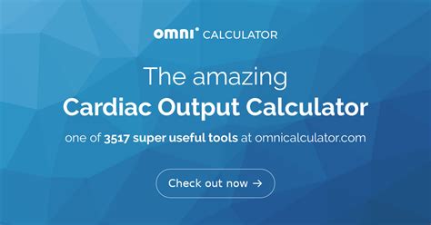 Cardiac Output Calculator