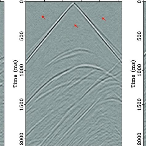 The Synthetic Multicomponent Seismic Data A X Component Data B