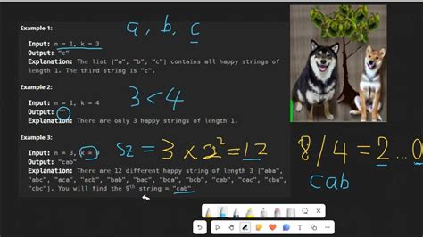 Cpy3排列組合與binary表達解leetcode 1415 The K Th Lexicographical String Of All Happy Strings Of Length