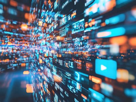 Digital Illustration Or Altered Photograph Showcasing Abstract Data Representation Symbolizing