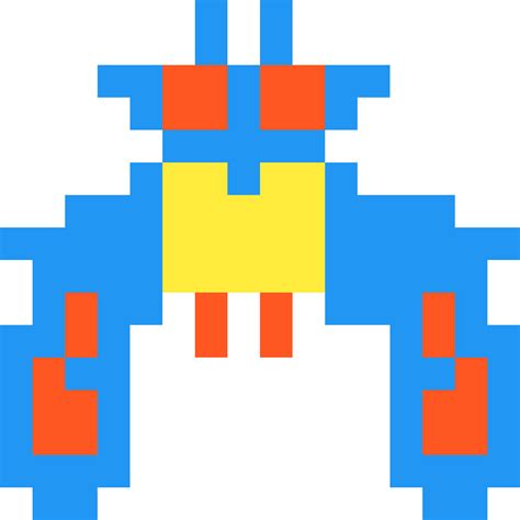 Galaga Boss Perler Pixel Art Ph