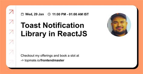 Toast Notification Library In Reactjs With Frontend Master