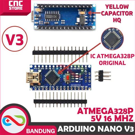 Jual ARDUINO NANO V3 ATMEGA328P CH340G 5V ARDUINO NANO R3 ATMEGA328P 16Mhz Cncst00 Murah