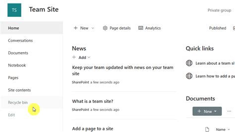 where is the sharepoint recycle bin second stage location