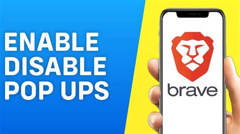 How To Enable Or Disable Popups In Brave Browser 2025 Youtube
