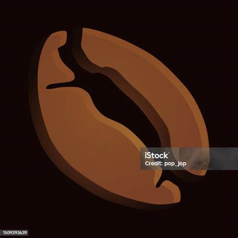 커피 콩 아이콘입니다 커피 제조 카페 및 레스토랑을 위한 커피 원두의 벡터 그림 갈색에 대한 스톡 벡터 아트 및 기타 이미지