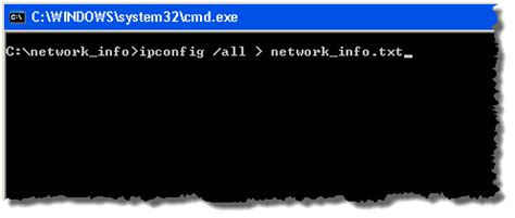 Redirect Output From The Windows Command Line To A Text File