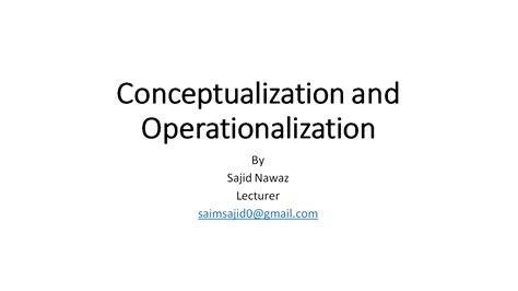 Research Methodology → Conceptualizing And Operationalizing Cuitutorial