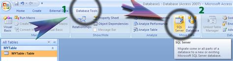 how to convert or migrate an access database to sql server