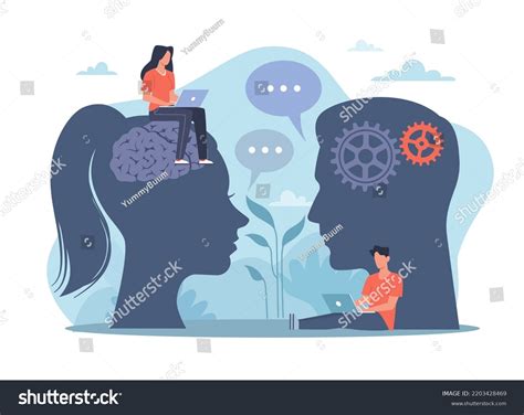 Natural Language Processing Neurolinguistic Programming Artificial Stock Vector Royalty Free