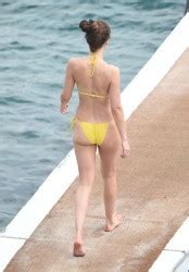Swimwear Dakota Johnson Wearing A Bikini On The Set Of Fifty Shades