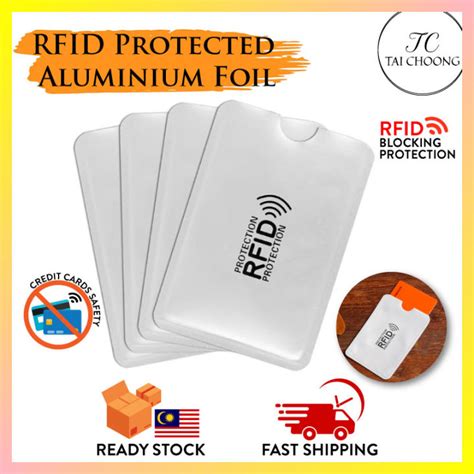 Tc Bw 008 Rfid Card Protected Nfc Blocking Waterproof Aluminium Foil Sleeve Case Lazada